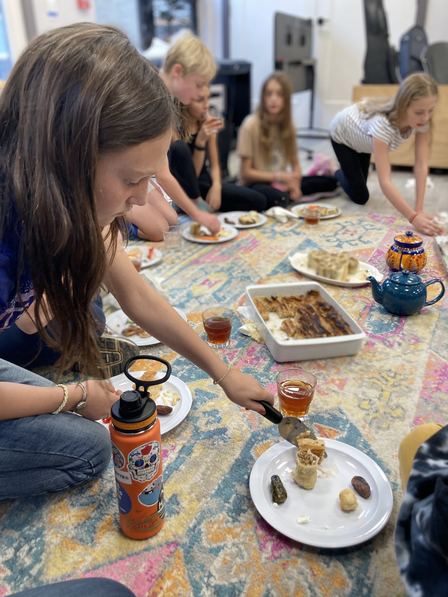 Syrian Tea with the 6th Grade - Steamboat Mountain School